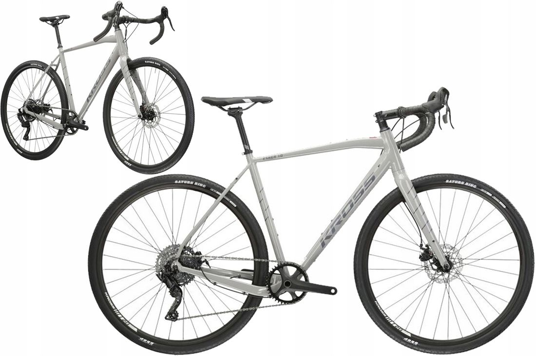 Rower 28 Gravel KROSS Esker 1.0 MS rama M (53cm) szary R23 - ERLI.pl