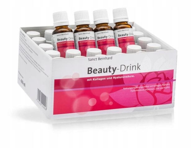 Sanct Bernhard Beauty Drink Kolagen Kwas Hialuronowy Shot 30 x 20ml ...
