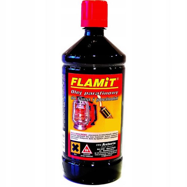 Olej Parafinowy do Lamp i Pochodni Bezbarwny 980ml Flamit – 161116662 ...