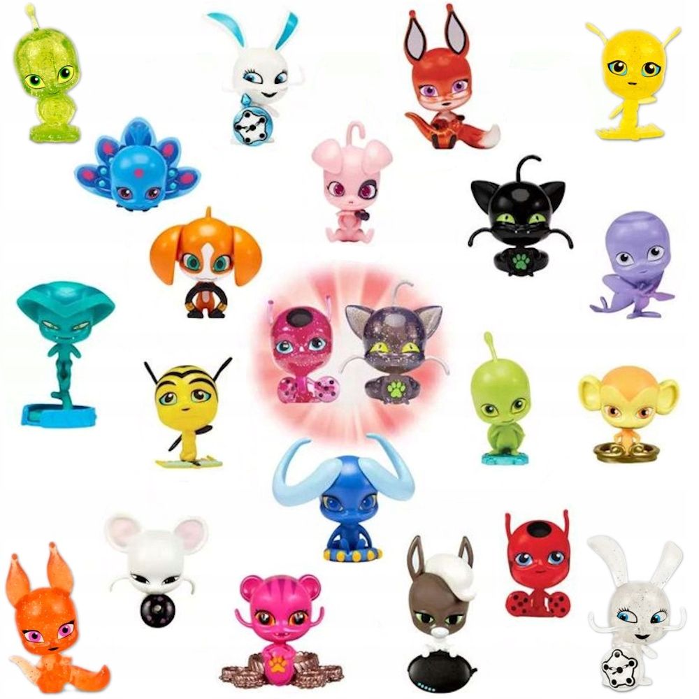 MIRACULUM BIEDRONKA I CZARNY KOT KWAMI PLAYMATES BOX FIGURKA ...