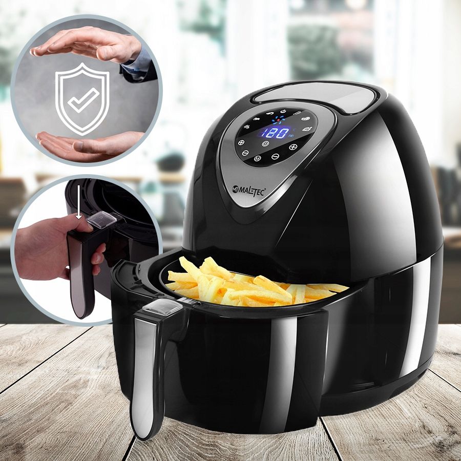 FRYTKOWNICA BEZTŁUSZCZOWA FRYTOWNICA AIR FRYER 4L NOWY MODEL - ERLI.pl