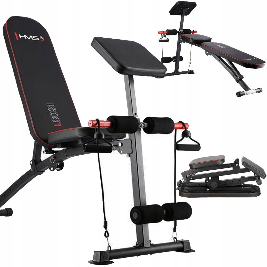 ŁAWKA Do ćwiczeń ŁAWECZKA skośna SZTANGĘ składana – 161353283 - ERLI.pl