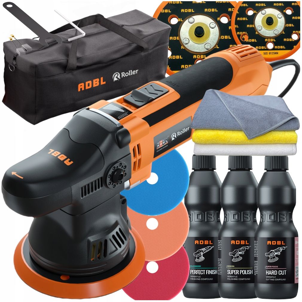 ADBL Roller D09125 + Torba Maszyna Polerska Zestaw Do Polerowania Lakieru - ERLI.pl