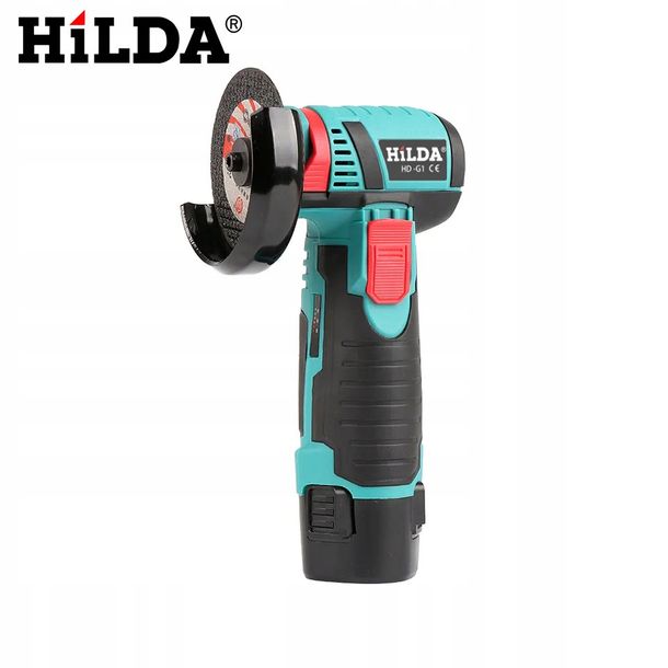 HILDA MINI SZLIFIERKA KĄTOWA 12V 75 MM 2 x AKUMULATORY 700 W + 4 X ...