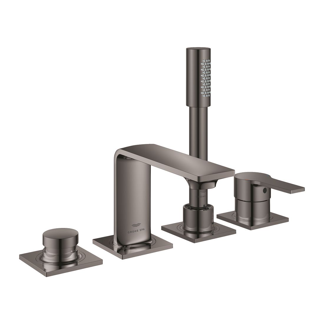 Grohe Allure 4-otworowa bateria wannowa hard graphite 19316A01 – 161491673 - ERLI.pl
