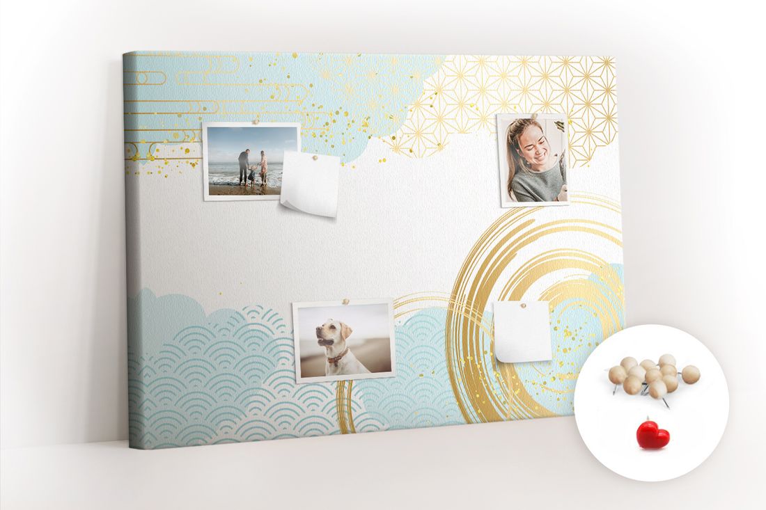 Tablica Memo korkowa Notatki Dekoracyjny wzór - ERLI.pl