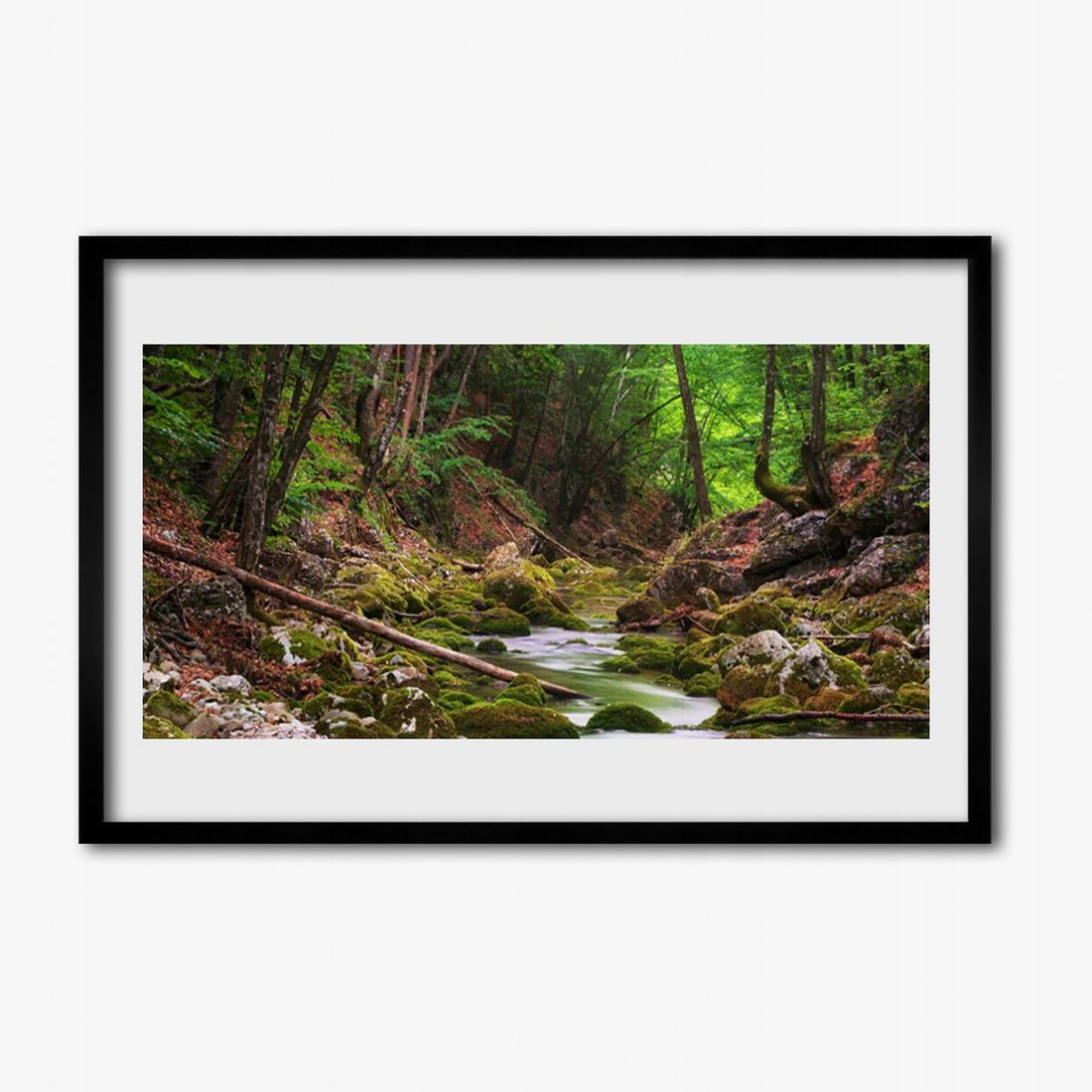 Nowoczesny obraz grafika w ramię Las mech 60x40 – 161733790 - ERLI.pl