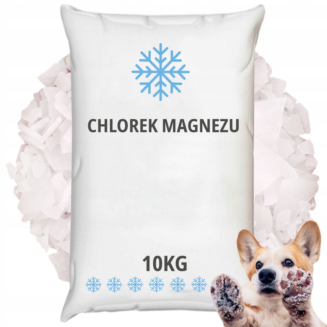 CHLOREK MAGNEZU 10kg Sól Drogowa Techniczna 10kg - ERLI.pl