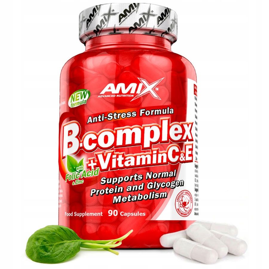 WITAMINY Z GRUPY B Complex + B12 B5 Kwas Foliowy – 164484726 - ERLI.pl