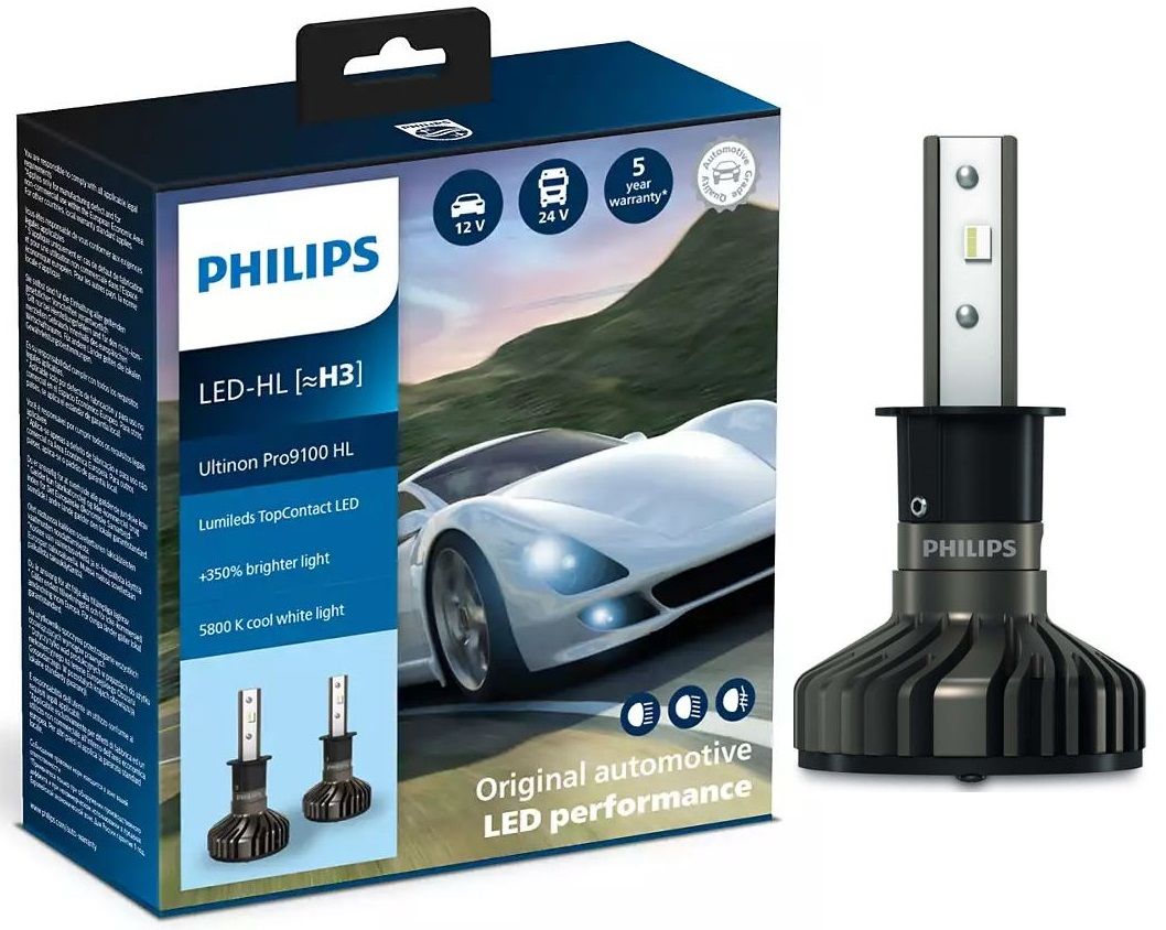 Philips żarówki H3 LED Ultinon Pro9100 HL - ERLI.pl