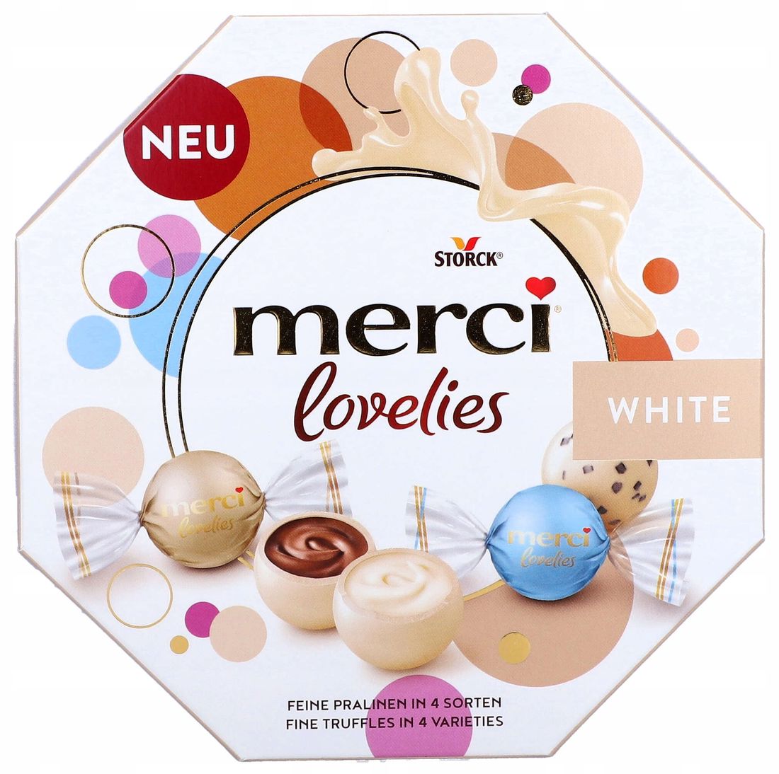 ZESTAW Praliny Czekoladki MERCI Lovelies Classic + White + Creamy ...