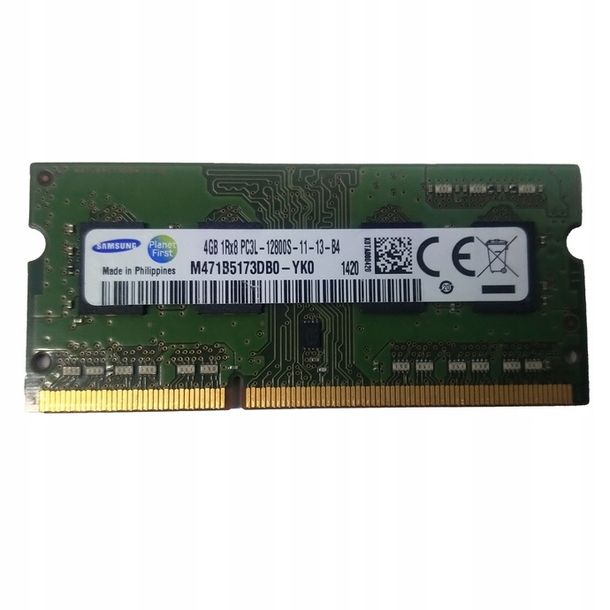 Pamięć RAM 4GB DDR3 SAMSUNG M471B5173DB0-YKO SO-DIMM 1600 MHz ...
