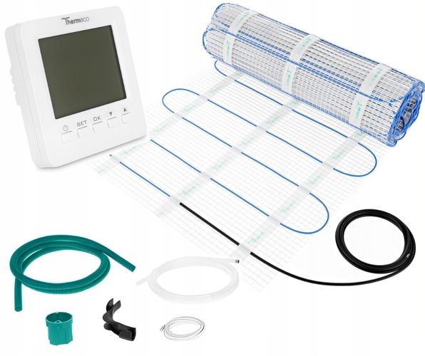 MATA GRZEWCZA GRZEJNA ZESTAW REGULATOR H16 THERMECO - 2 m2 - ERLI.pl
