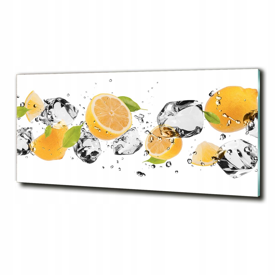 Obraz na ścianę grafika Cytryna i woda 125x50 – 162665754 - ERLI.pl