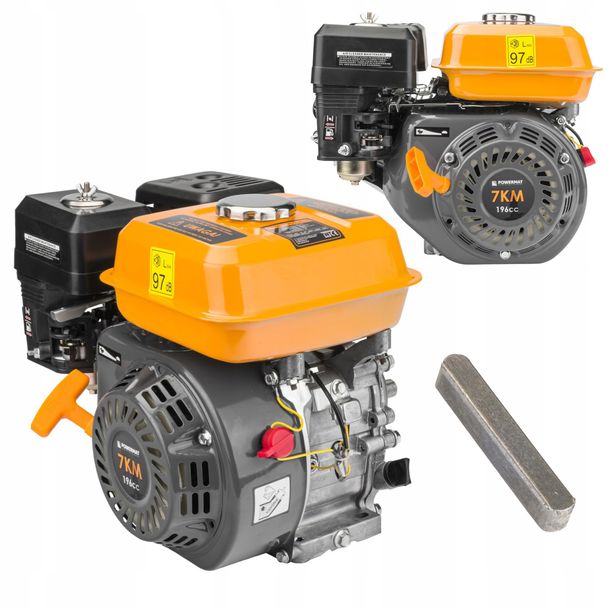 SILNIK SPALINOWY 7KM WAŁEK 19MM GX160 DO ZAGĘSZCZARKI AGREGATU OHV - ERLI.pl