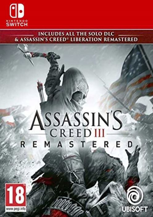 ASSASSIN'S CREED 3 REMASTERED KLUCZ NINTENDO SWITCH CD KEY - ERLI.pl