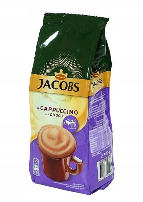 Kawa Cappuccino Jacobs Milka 500g Choco Czekolada - ERLI.pl