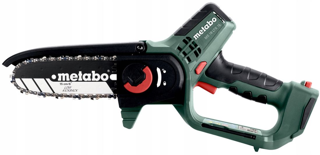 MAŁA PIŁA PILARKA ŁAŃCUCHOWA AKUMULATOROWA DO DREWNA METABO MS 18 LTX ...