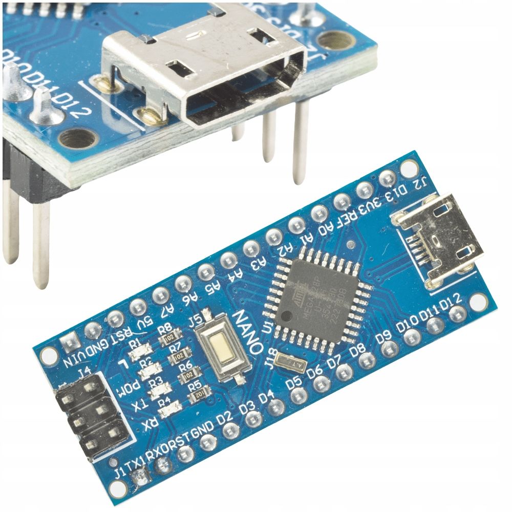Nano V3 0 Micro Usb Klon Zgodny Z Arduino Atmega328p Ch340 Zlutowany Hq 145650921 Erli Pl