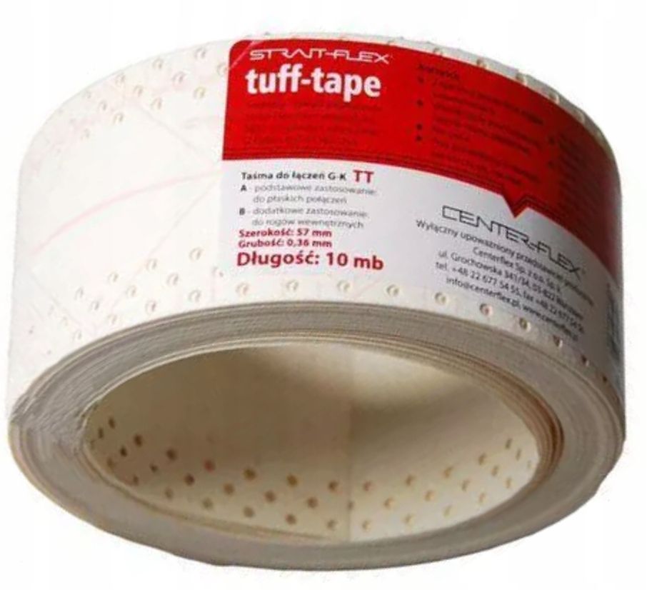 TUFF-TAPE TAŚMA AMERYKAŃSKA PŁYTA GIPSOWA GK 30m - ERLI.pl