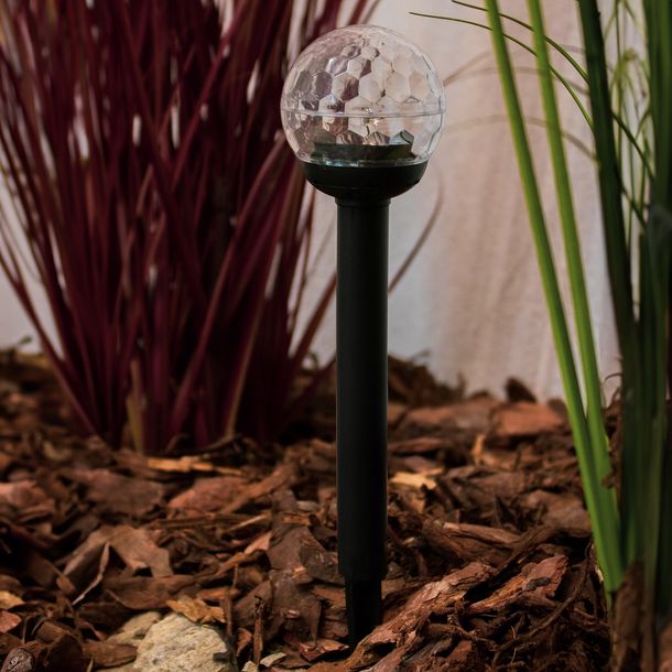 4x Lampa Ogrodowa LED SOLARNA KULA RGB KULKA WBIJANA SZPIKULEC IP44 ...