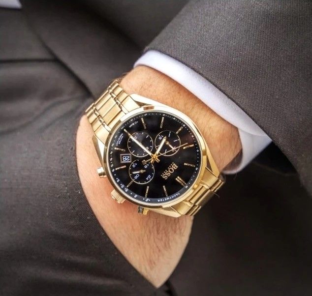 Zegarek męski Złoty Hugo Boss 1513848 CHAMPION - ERLI.pl