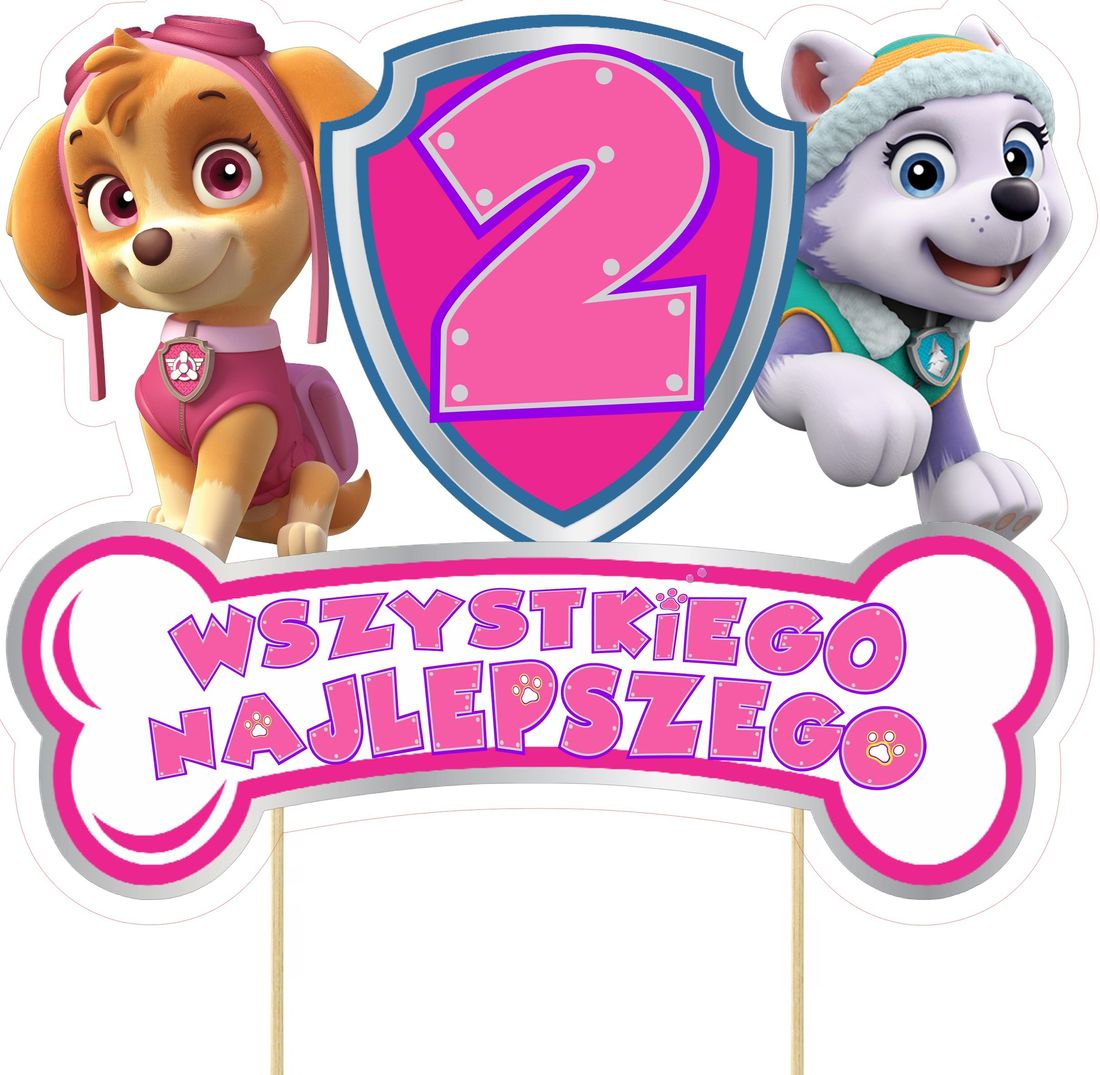 TOPPER NA TORT URODZINY PSI PATROL SKYE + WIEK - ERLI.pl TOPPER NA TORT URODZINY PSI PATROL SKYE + WIEK - ERLI.pl