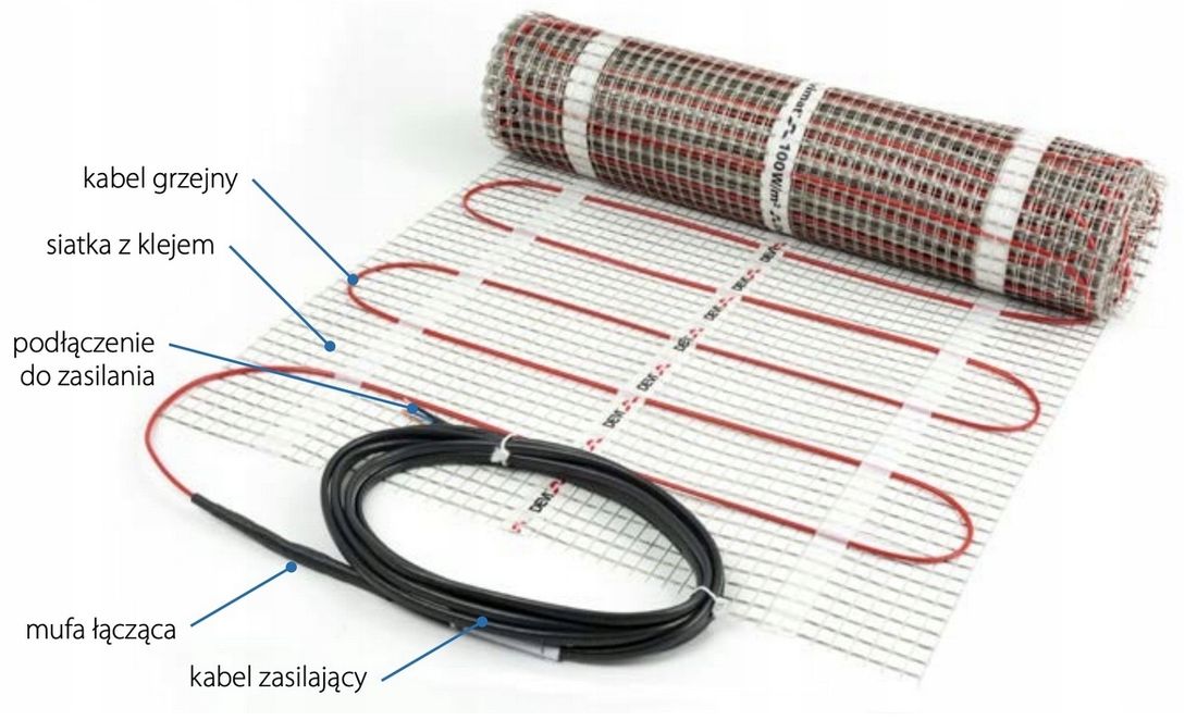 Mata grzewcza DEVImat 150T-150W/m2 375W 0,5MX5,0m - ERLI.pl