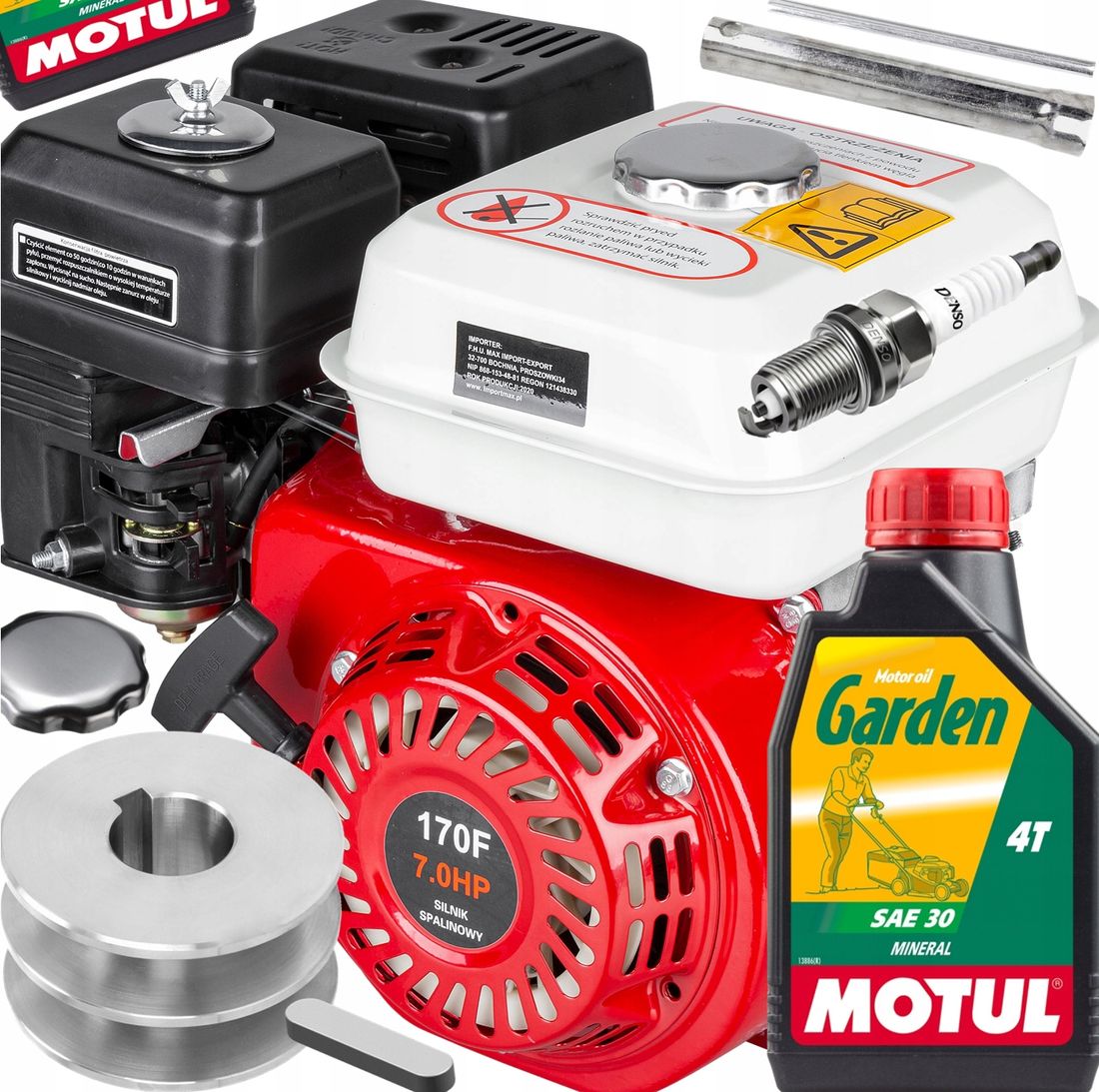 SILNIK SPALINOWY RIPPER GX160 7KM OHV 20MM +OLEJ - ERLI.pl