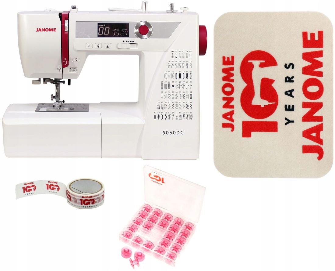 Janome 5060DC maszyna do szycia + STOLIK + GRATISY - ERLI.pl
