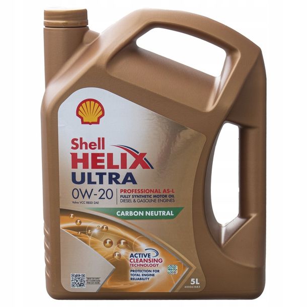 OLEJ SHELL 0W20 5L HELIX ULTRA PROFESSIONAL AS-L / C5 / VCC RBSO-2AE ...