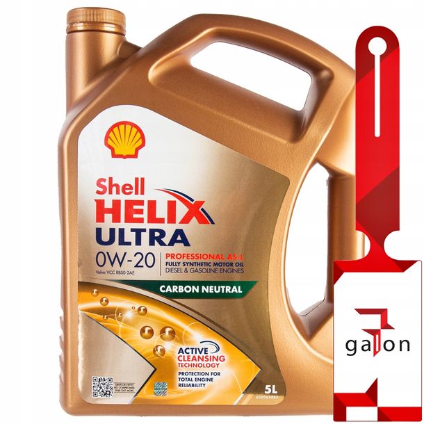 OLEJ SHELL 0W20 5L HELIX ULTRA PROFESSIONAL AS-L / C5 / VCC RBSO-2AE ...
