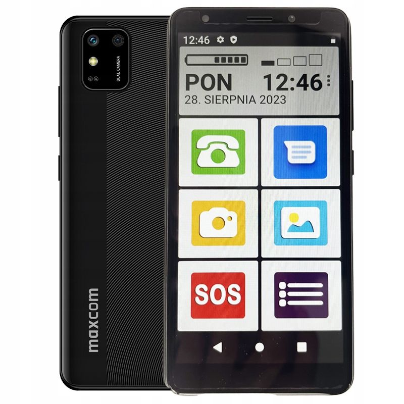 Prosty Smartfon dla Seniora MAXCOM MS554 Dual Sim – 163885363 - ERLI.pl