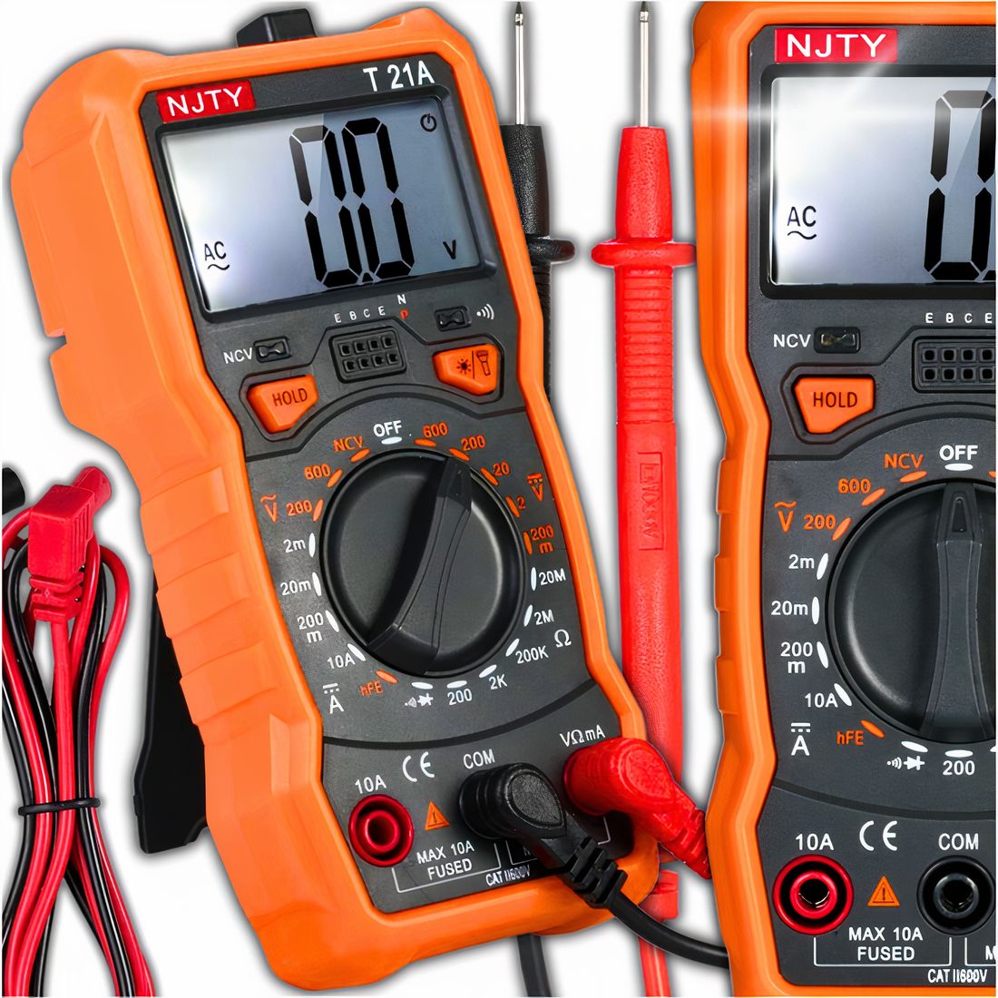 Multimetr CYFROWY Elektryczny Profesjonalny Miernik Prądu LCD Tester ...
