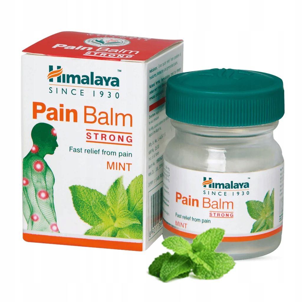 Balsam przeciwbólowy z miętą Pain Balm Strong Himalaya 45g - ERLI.pl