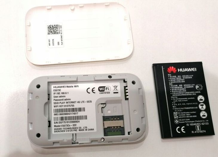Huawei E5573C Przenośny Mobilny Router WiFi 4G LTE na kartę SIM bez ...