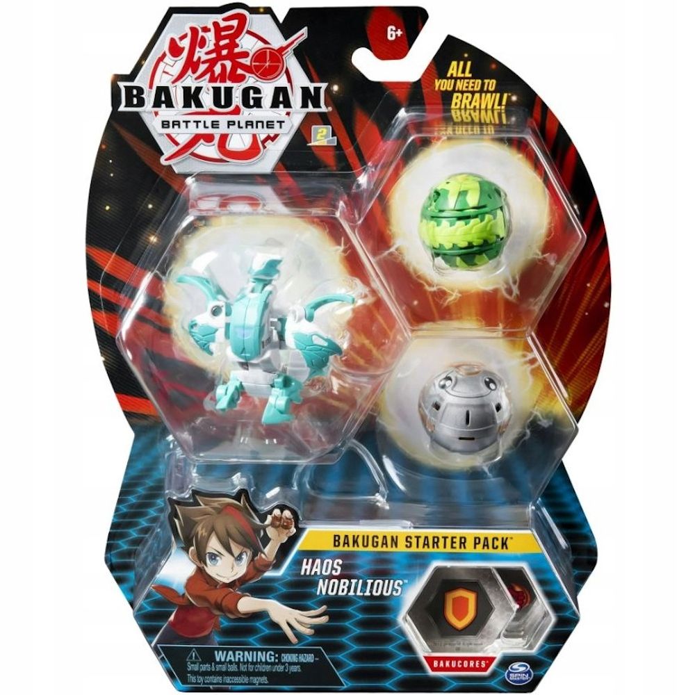 BAKUGAN BATTLE PLANET STARTER PACK 3-PAK ULTRA NOBILIOUS + PHAEDRUS ...