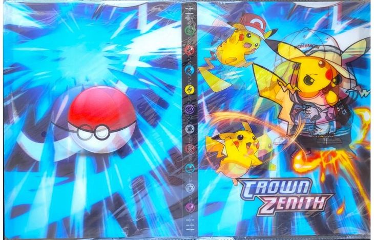 Tęczowe Karty Pokemon Talia 55 Kart z Pikachu + Prezent Album Folia ...