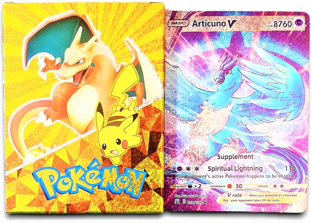 KARTY POKEMON GO DIAMENTOWE BŁYSZCZĄCE KOLOROWE Z PIKACHU KOMPLET 10 ...