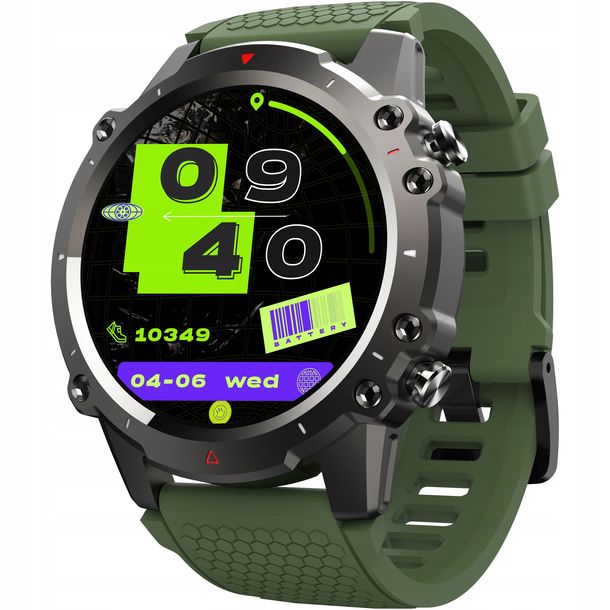 SMARTWATCH SPORTOWY ZEGAREK Z POLSKIM MENU ODBIERANIE POŁĄCZEŃ ...