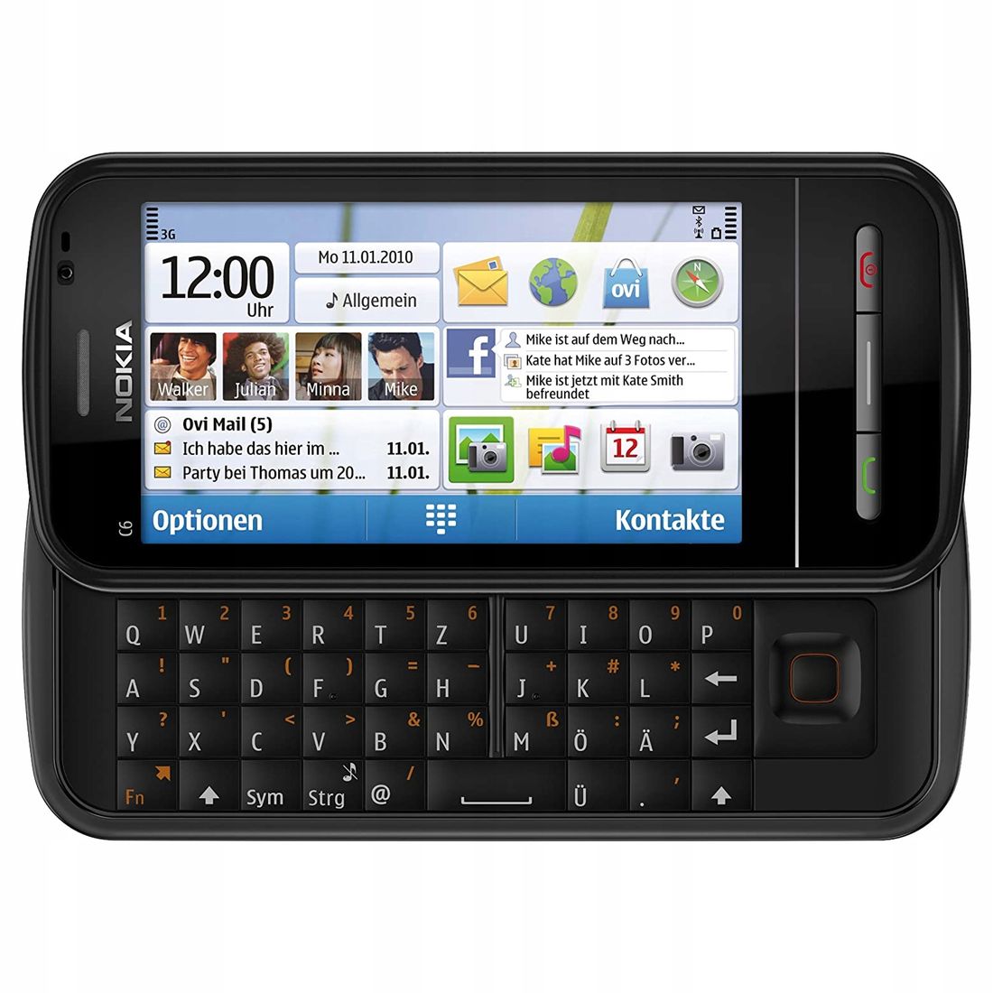 NOWY Telefon Smartfon Nokia C6-00 CZARNY + ŁADOWARKA - ERLI.pl