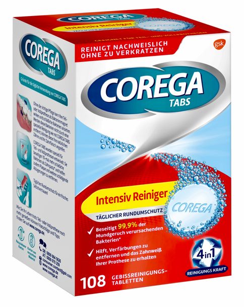 COREGA TABS BIO FORMUŁA Tabletki czyszczące do protez zębowych, 108szt ...