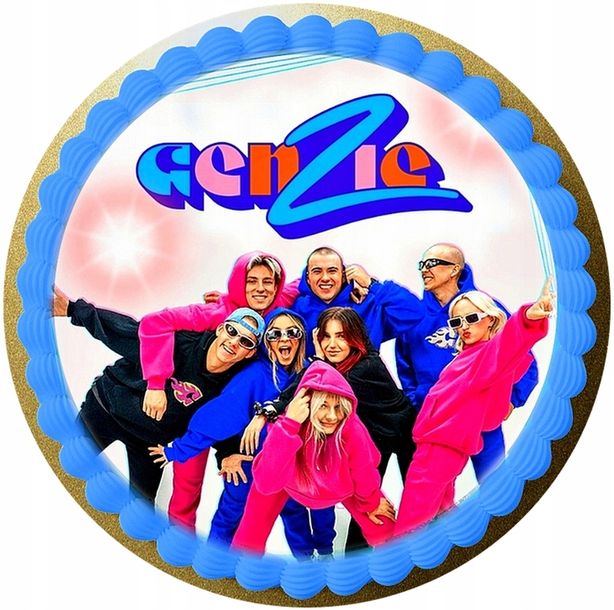 OPŁATEK NA TORT GENZIE FRIZ X + GRUBY 20 CM GRATIS TEKST - ERLI.pl