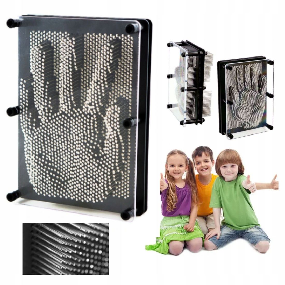 TABLICA SZPILKOWA PINART 3D METALOWA DUŻA XXL ZABAWKA SENSORYCZNA ...