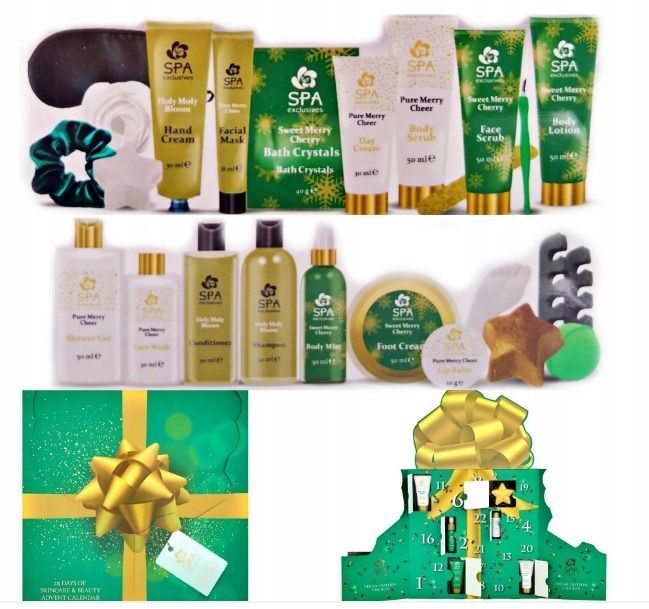 KALENDARZ ADWENTOWY EXCLUSIVES 24 X KOSMETYKI SPA - ERLI.pl