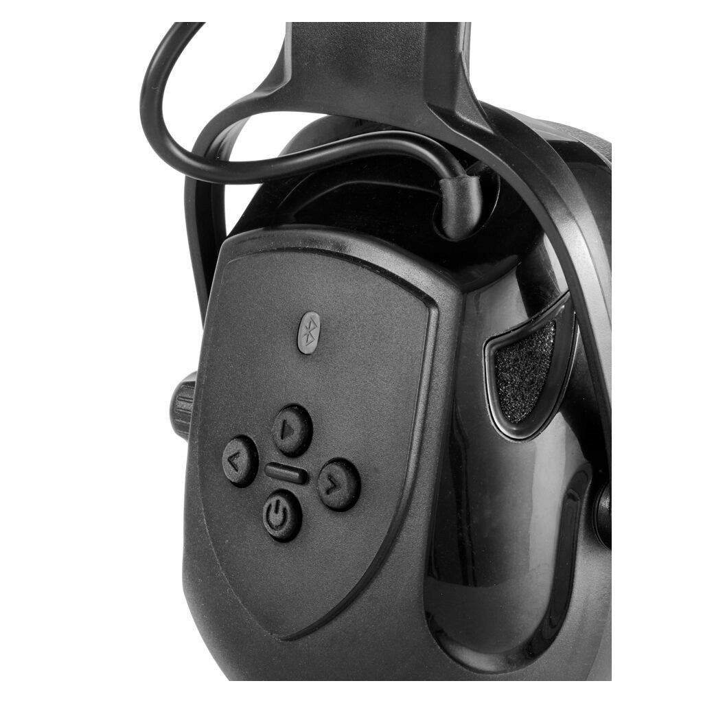 NAUSZNIKI OCHRONNE SŁUCHU BLUETOOTH Z MIKROFONEM DO TELEFONU - ERLI.pl