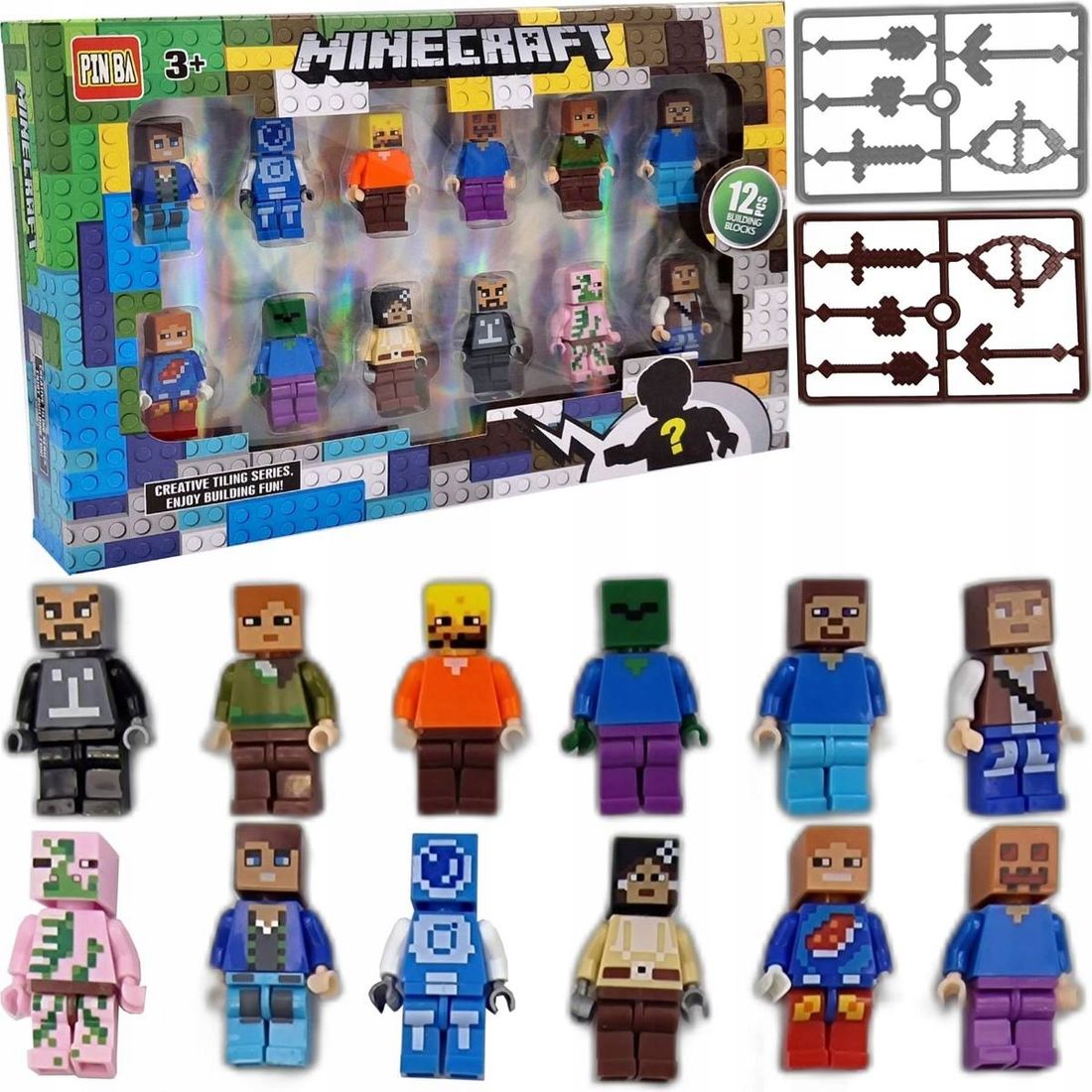 LEGO MINECRAFT FIGURKI KLOCKI MINECRAFT - ERLI.pl