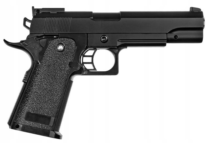 PISTOLET METALOWY C6 COLT REPLIKA ASG KULKI 6MM - ERLI.pl