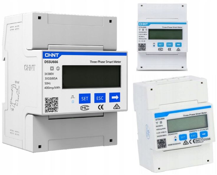 CHINT DTSU666 MODBUS MID LICZNIK DWUKIERUNKOWY 3F - ERLI.pl
