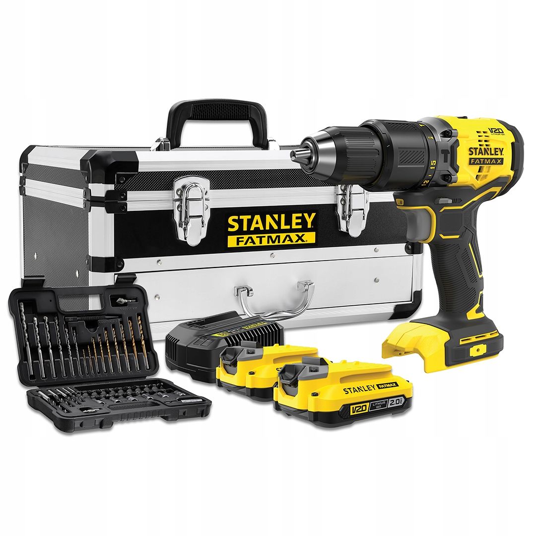 STANLEY WKRĘTARKA V20 SFMCD715D2F 60Nm 2x2,0Ah 50 AKCESORIÓW SKRZYNIA ...